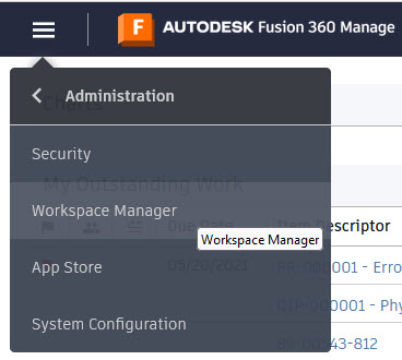 In the Workspace Manager, click New Workspace